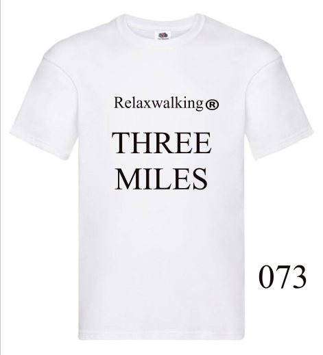 THREE MILES WHITE T-SHIRT – Relaxwalking®