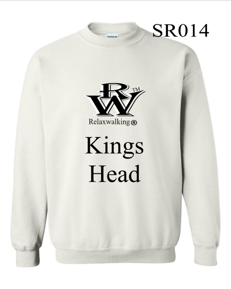 RELAXWALKING® KINGS HEAD SWEATSHIRT IN WHITE – Relaxwalking®
